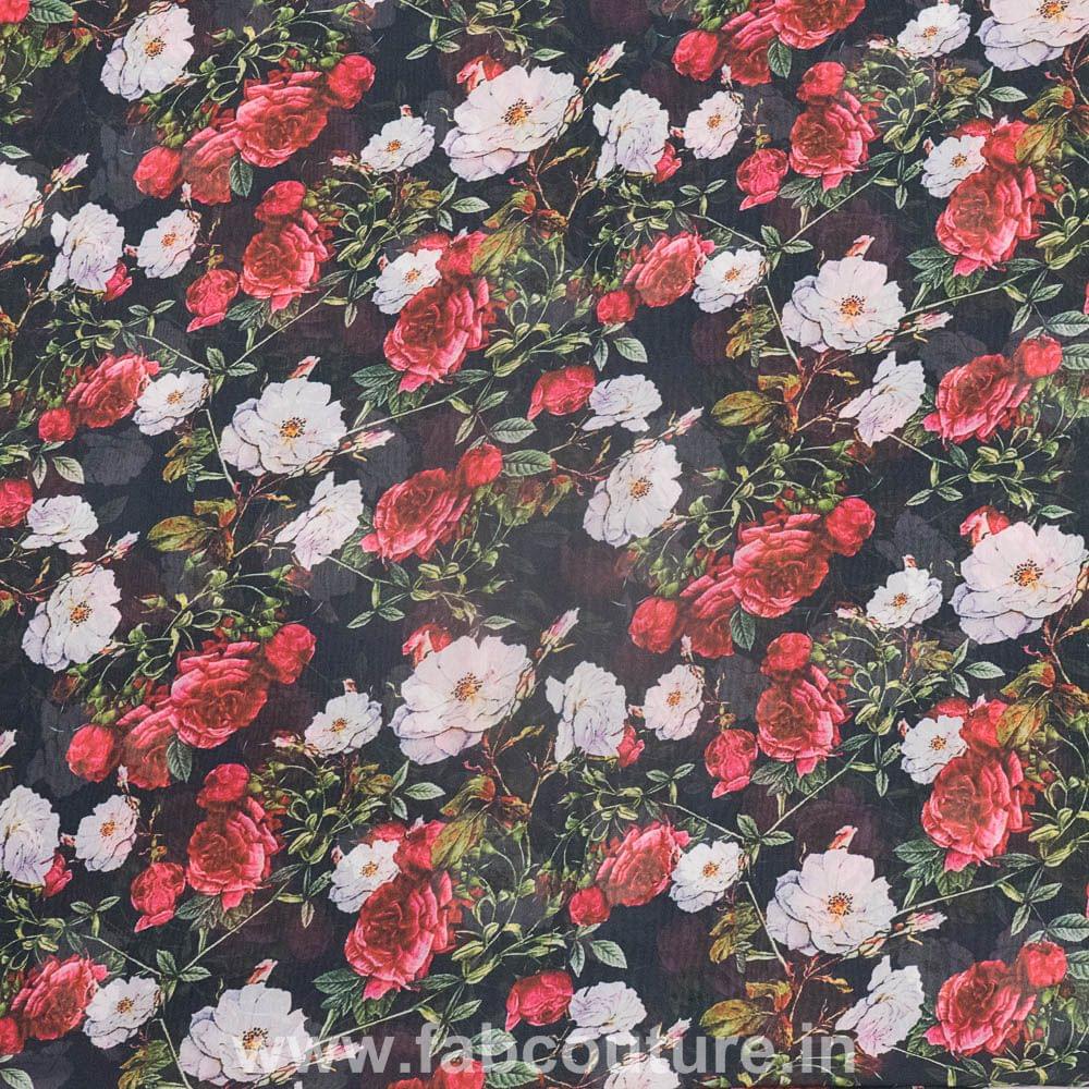 Digital Georgette Print(1.3 mtr cut piece)