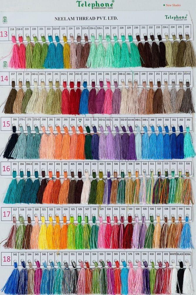 Telephone Shade Card