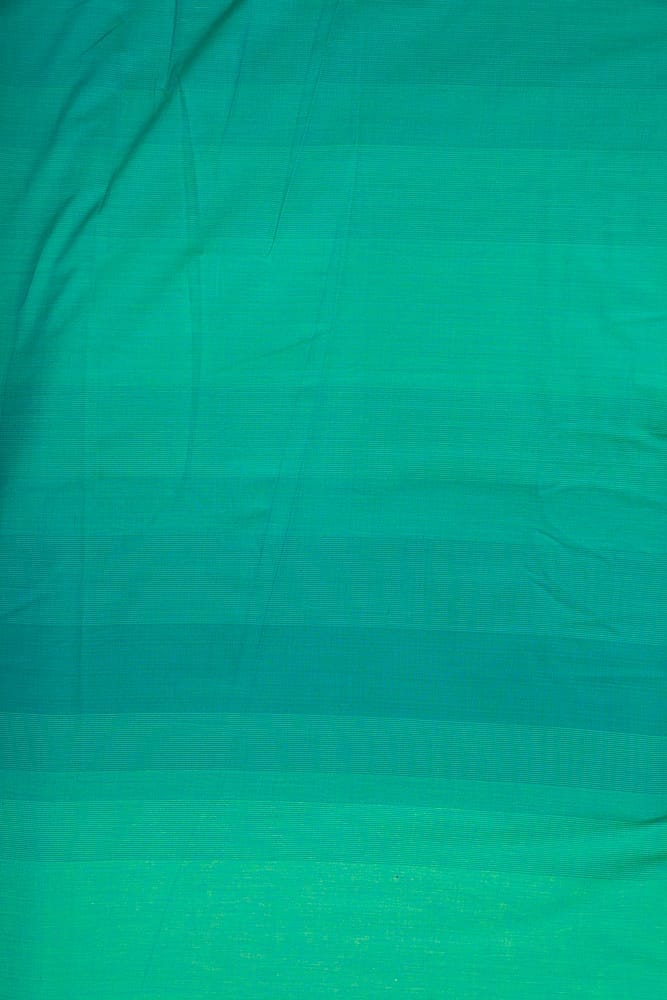 Firozi Color Cotton Stripes Printed Shaded Fabric