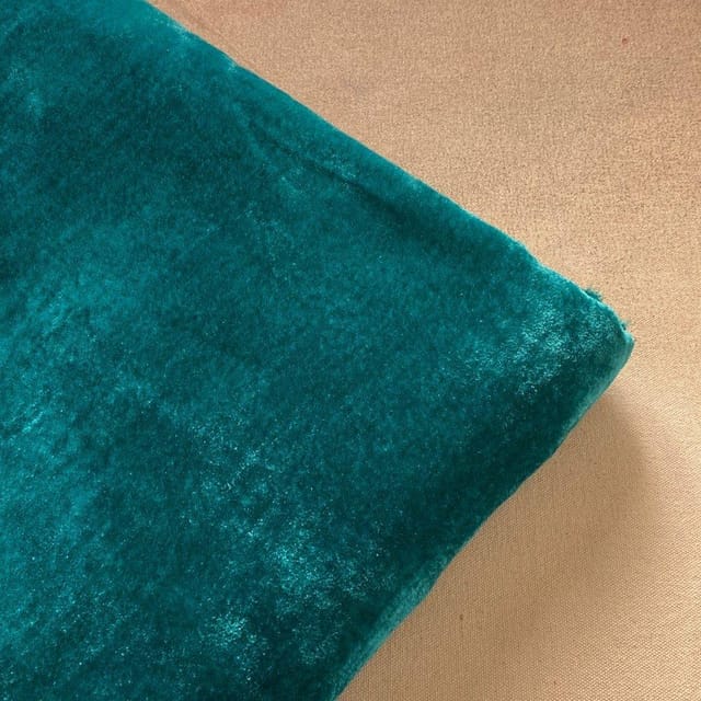 Peacock Color Silk Velvet
