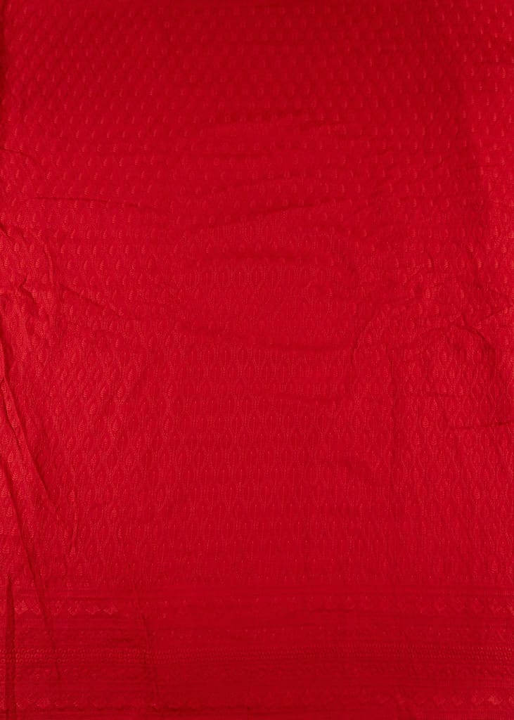 Red color Big width Rayon chikan