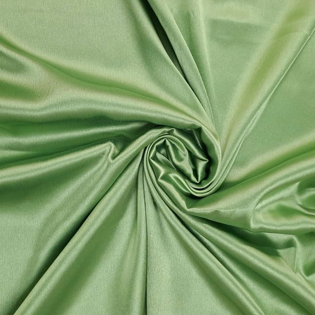 Sea Green Color Poly Satin Fabric