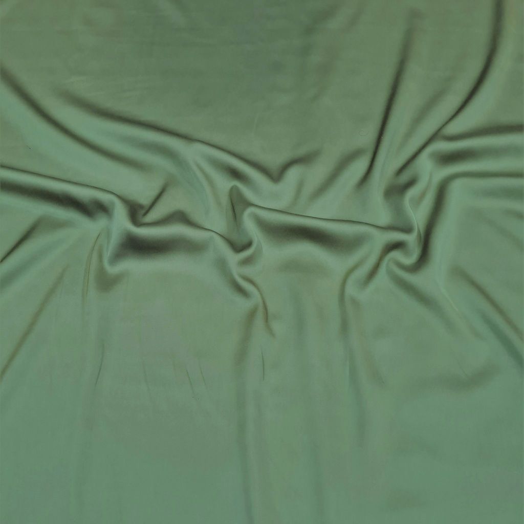Pista Green Color Armani Satin Fabric
