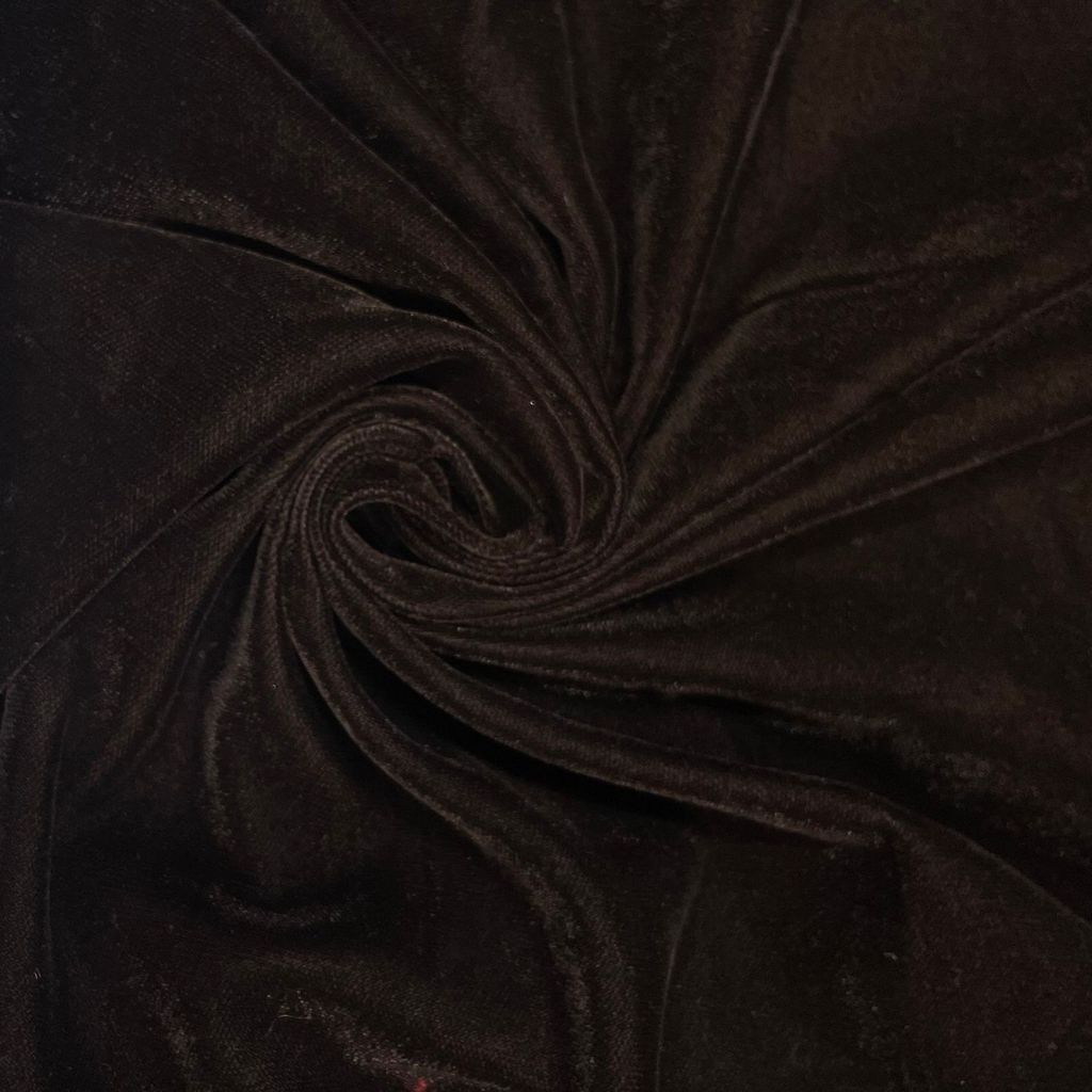 Brown Color Velvet Fabric
