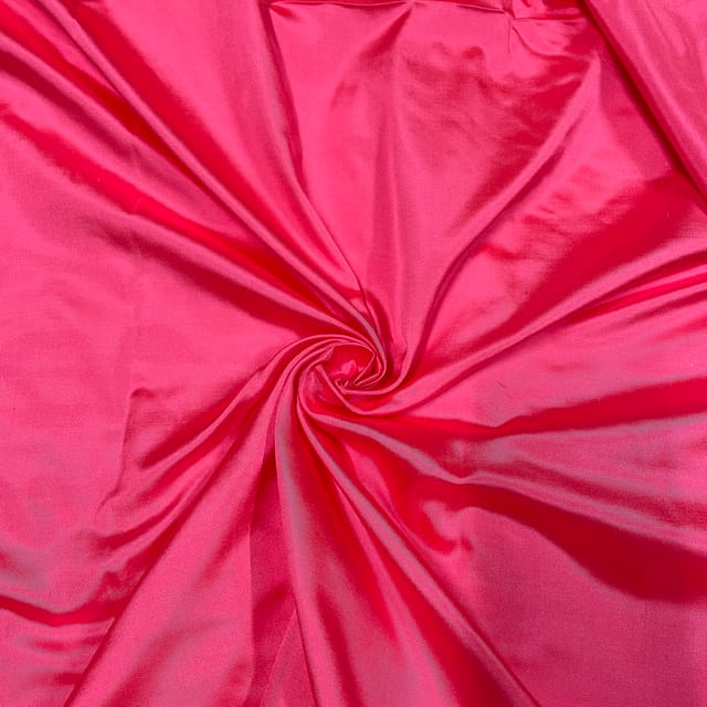 Pink Color Pure Satin Silk Fabric