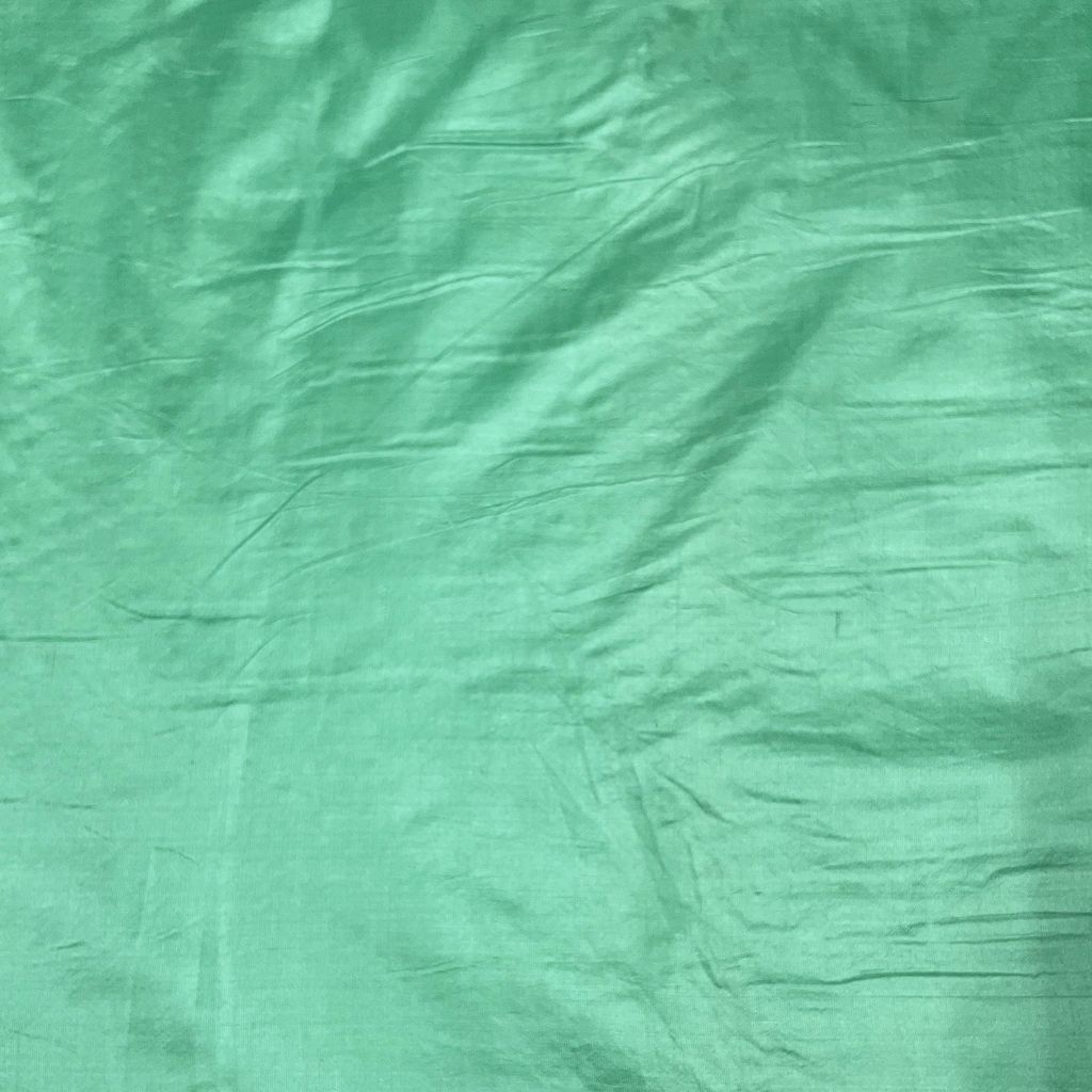 Green Color Pure Silk Fabric