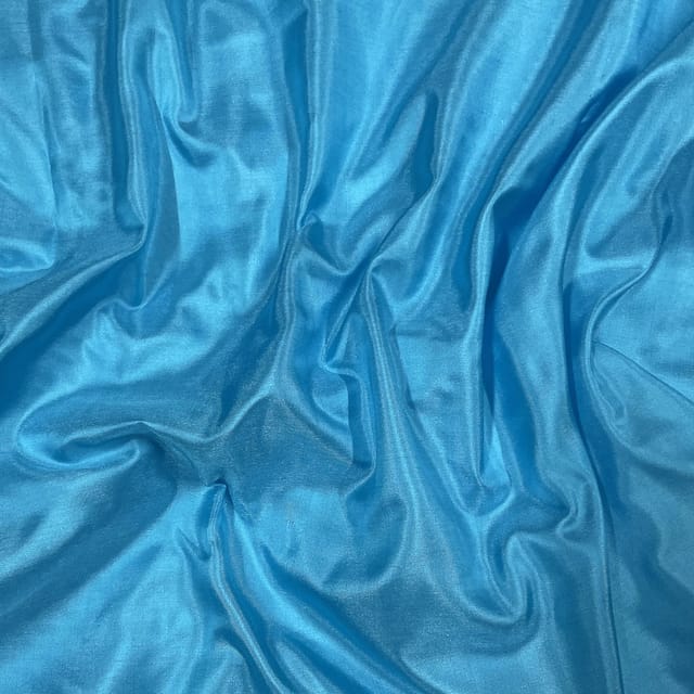 Blue Color Pure Silk Fabric