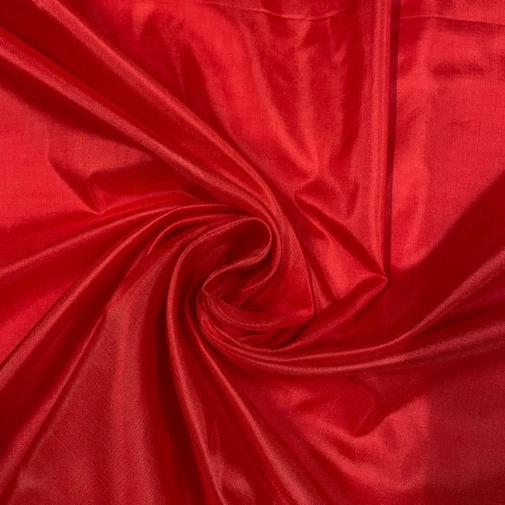 Red Color Pure Silk Fabric