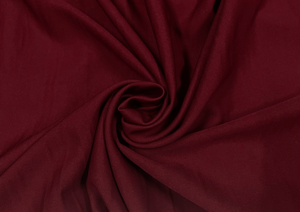 Maroon Banana Crepe Fabric