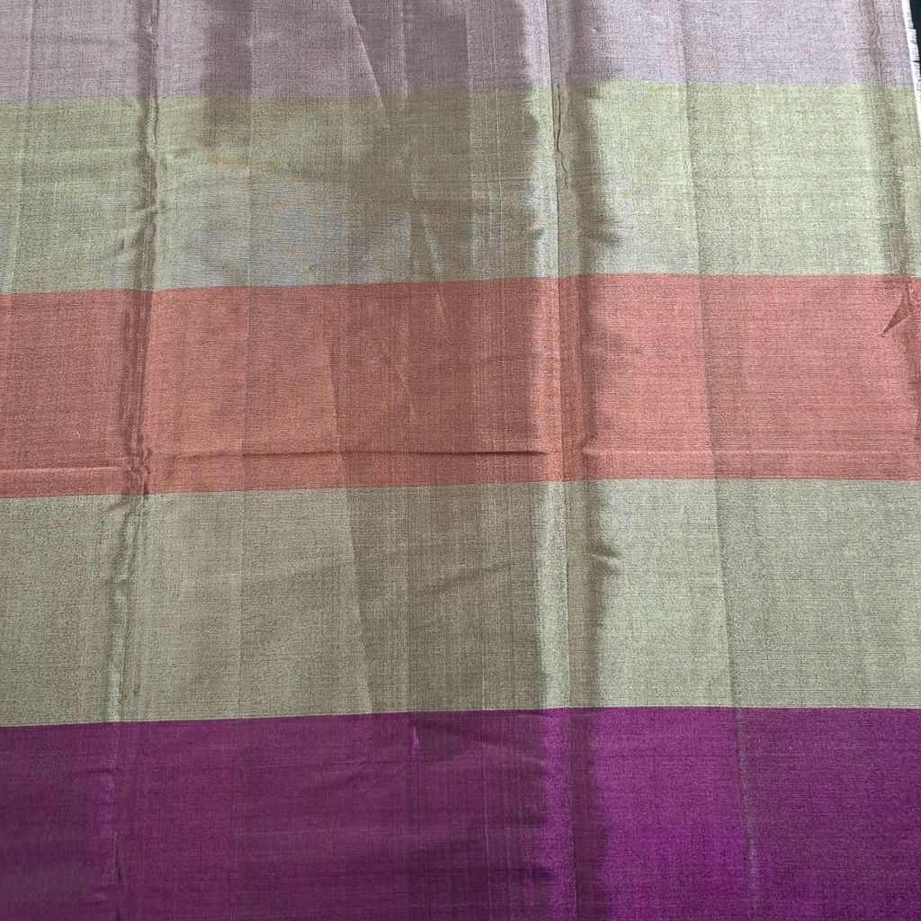 Multi Color Pure Silk Tissue Fabric