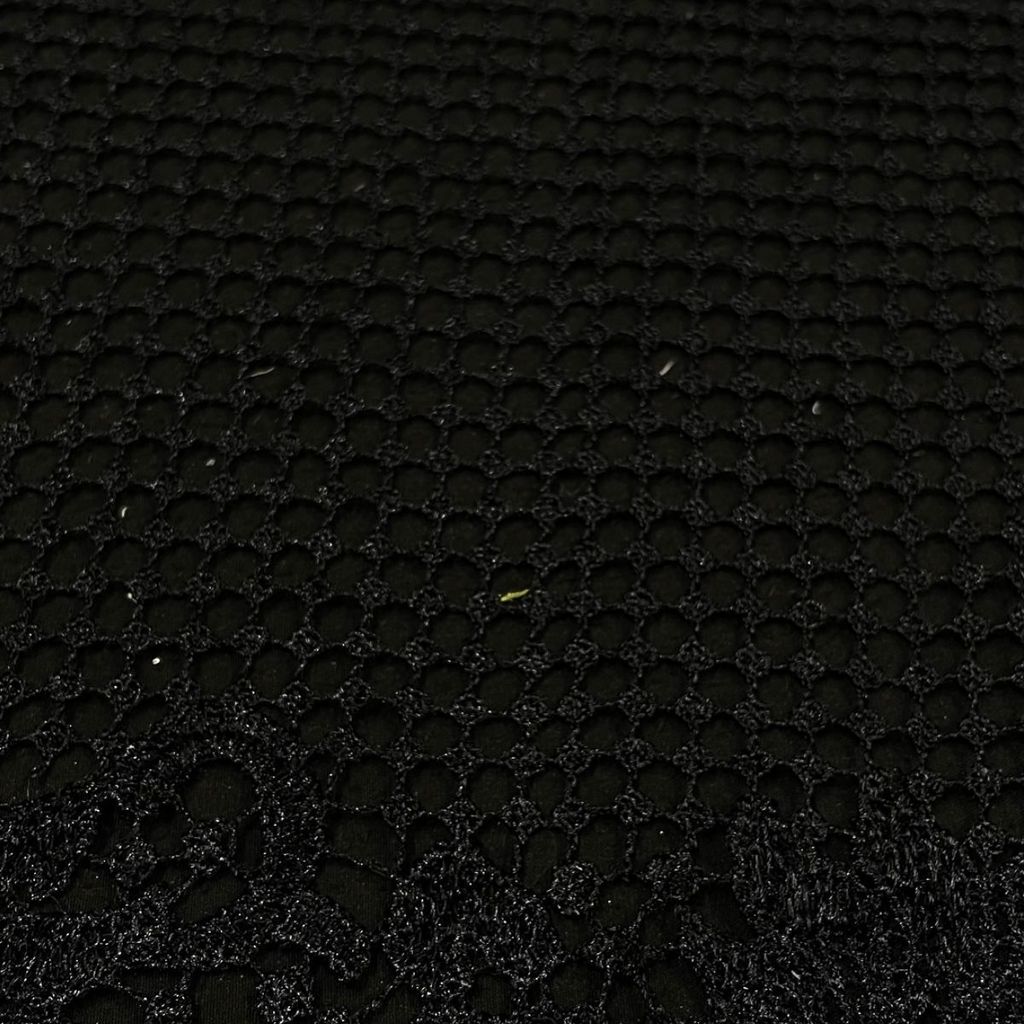 Black Color Net Lace Fabric