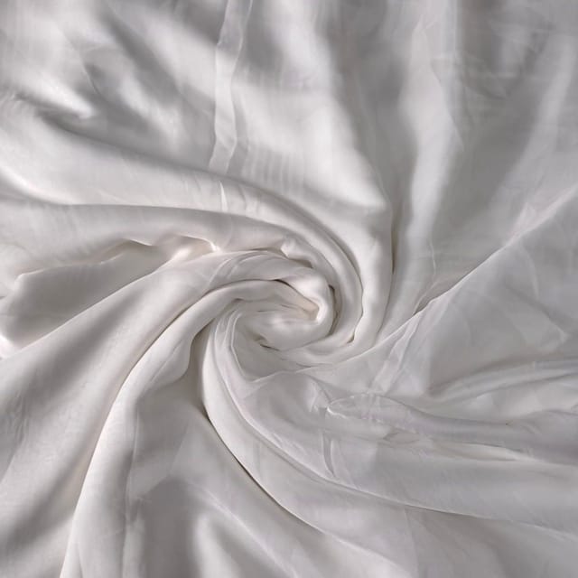 White Color Flat Chiffon Fabric