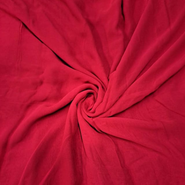 Maroon Color Georgette Fabric