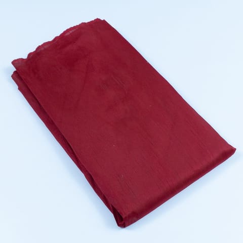 Premium Maroon Colour Polyester Raw silk fabric Fabric for Designers ...